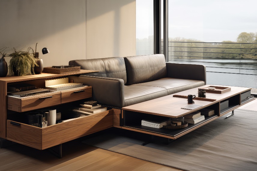 smart interior design: Multi-Purpose Furniture & Smart Storage Solutions